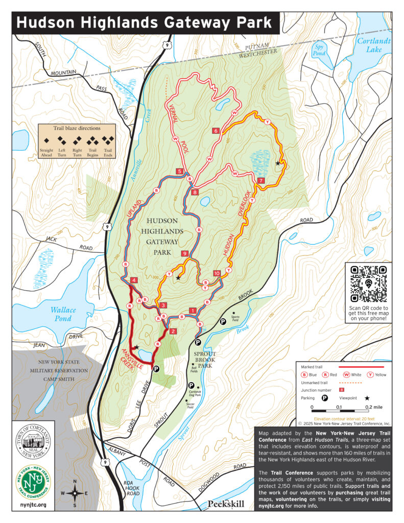 Hudson Highlands Gateway Park Map - New York-New Jersey Trail Conference
